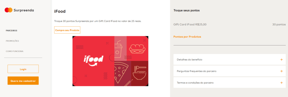 Ganhe 25 reais de crédito no Ifood com Mastercard Surpreenda - Mestre ...